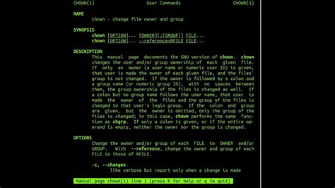 The Chown Command In Linux Youtube