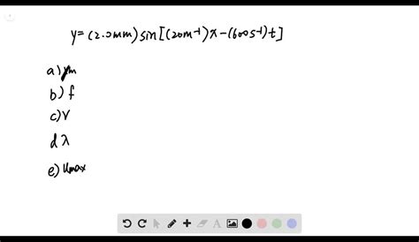 solved the equation of a transverse wave traveling along a string is y