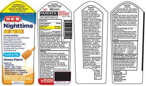 Dailymed Nighttime Severe Acetaminophen Dextromethorphan