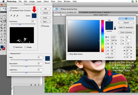 Tutorials By Sweet Shoppe Designs Using The Replace Color Tool In Photoshop