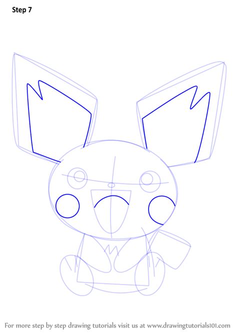 How To Draw Pichu Step By Step Add More Detail And Add The Ground