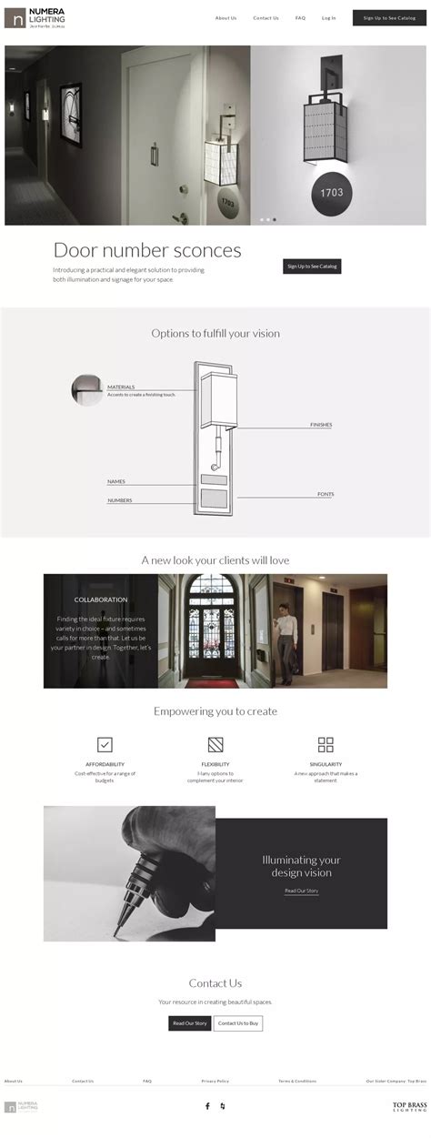 Numera Lighting On Landbook Get Inspired By Ecommerce Design And More