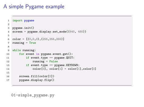 Pygame Presentation Pdf