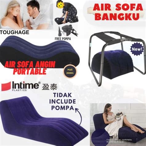 Jual Air Sofa Angin Dengan Pompa Portable Inflatable Sex Sofa For