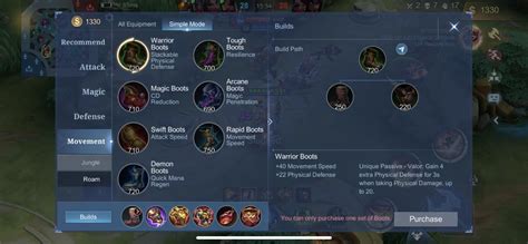 Is This A Bug Or Is This With The New Patch I Cant Upgrade My Roaming Boots Rmobilelegendsgame