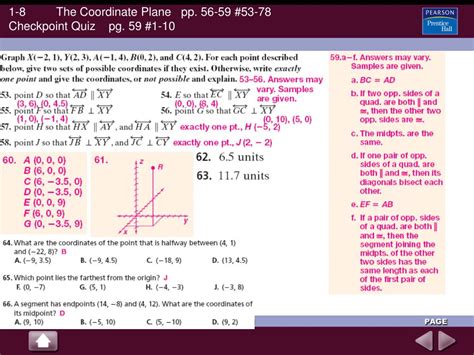 PPT The Coordinate Plane PowerPoint Presentation Free Download ID