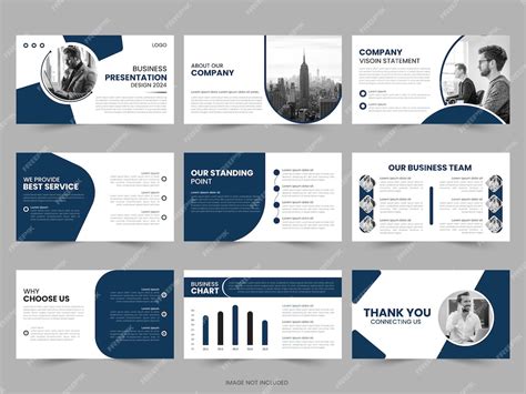 Векторный шаблон корпоративной презентации Бизнес презентация Премиум векторы