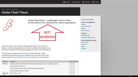 Internet Explorer Flash Player Not Working In IE 11 Windows 8 Mode