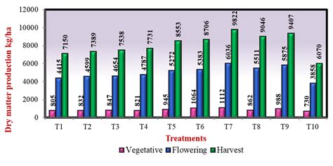 Dry Matter Production Kgha Of Transplanted Finger Millet As