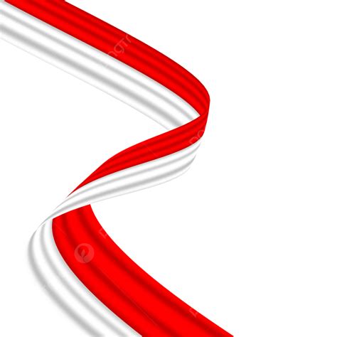 인도네시아 국기 리본 인도네시아 국기 빨간색과 흰색 깃발 인도네시아 Png 일러스트 및 Psd 이미지 무료 다운로드 Pngtree