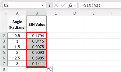 The Ultimate Guide To Sin Function In Excel Myexcelonline