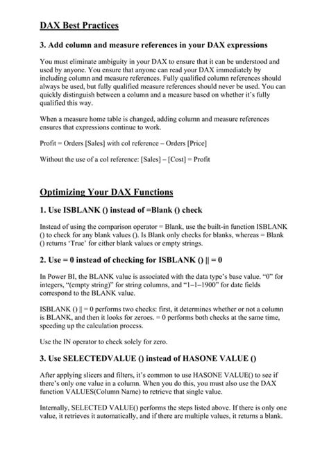 dax best practices pdf