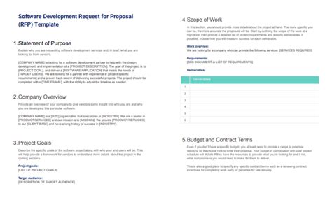 Effective Rfp For Software Development [template And Process]