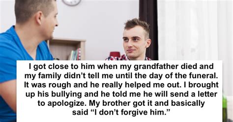 Man Makes Brothers School Bully His Best Man Brother Says Im Skipping The Wedding