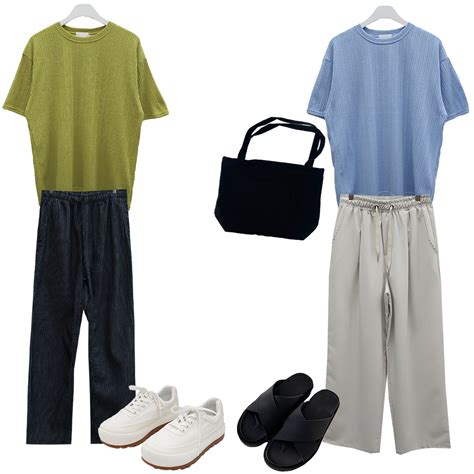 히즈핏 깔끔 단정한😎 여름 반팔 코디룩👏 여자가 코디하는 여자가 더 좋아하는💕 남자 쇼핑몰 히즈핏