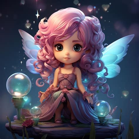 Premium Ai Image Chibi Fairy