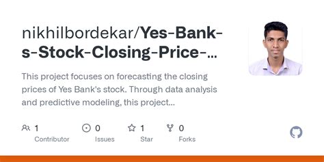 Github Nikhilbordekar Yes Bank S Stock Closing Price Prediction By Regression This Project