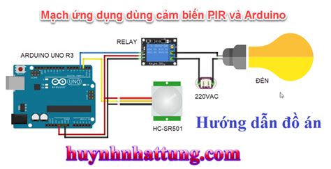 Pir Giao Tiếp Arduino Chuyển động Thân Nhiệt Relay Bóng đèn Arduino