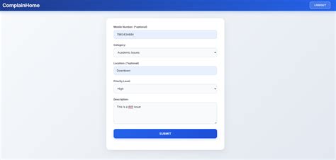 Complaint Management System In Php And Mysql