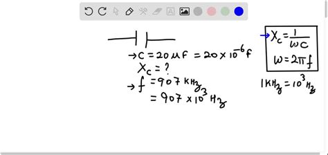 solved what is the capacitive reactance of a 70 0 pf capacitor placed