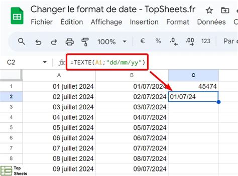 Comment Changer Le Format De Date Dans Google Sheets