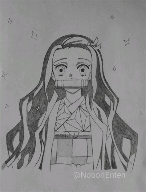 Nezuko Pencil Sketch Character Sketch Manga Art Pencil Drawings