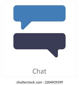Chat Communication Icon Concept Stock Vector (Royalty Free) 2204929299 ...