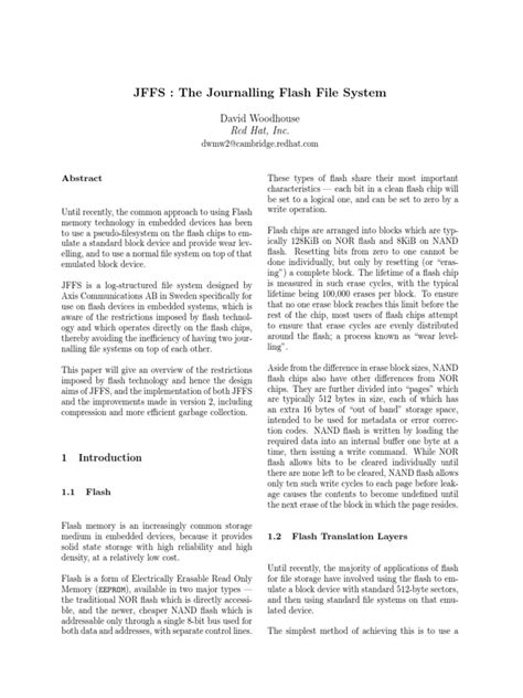Jffs2 Pdf Download Free Pdf Flash Memory File System