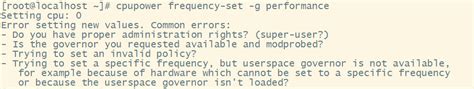 关于国产海光平台服务器在linux下设置acpi cpufreq性能模式报错的问题处理 acpi cpufreq csdn博客