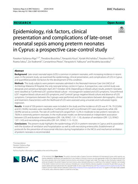 Pdf Epidemiology Risk Factors Clinical Presentation And