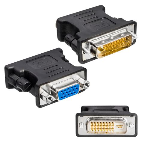 Adapter DVI-D-Stecker 24+1 Dual-Link/VGA-Buchse, 3,99