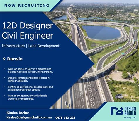 Kiralee Barker On Linkedin Opportunity For A 12d Designer And Civil Engineer To Work For An…