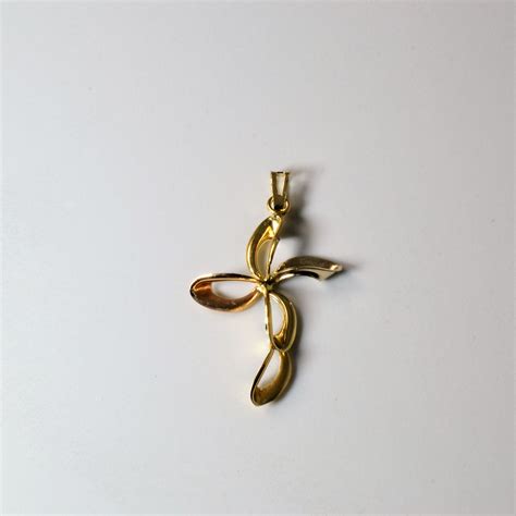8k Two Toned Gold Brooch