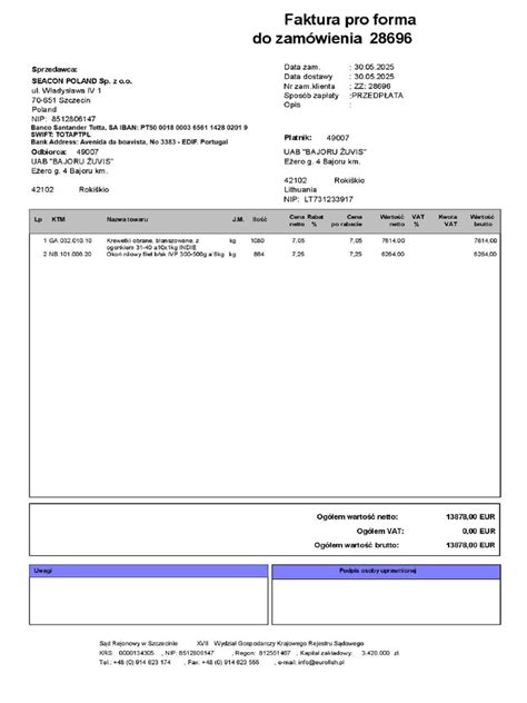 Bajoru Zuvis Proforma Pdf