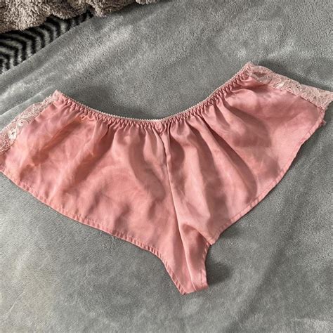 Pink Lace Booty Shorts Super Stretchy Waist Band Depop