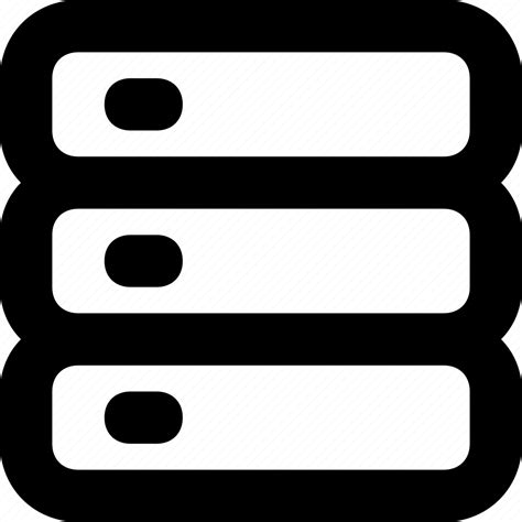 Database Hosting Mainframe Networking Server Icon Download On