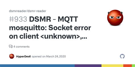 dsmr mqtt mosquitto socket error on client disconnecting · issue
