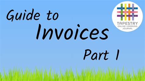 Invoices Tutorial Part 1 Youtube