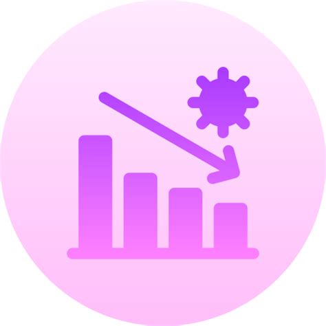 Decrease Basic Gradient Circular Icon