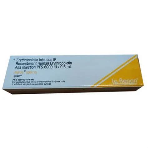 6000 Iu Erythropoietin Injection At ₹ 2000pack Erythropoietin
