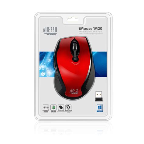 Wireless Ergonomic Optical Mouse Adesso