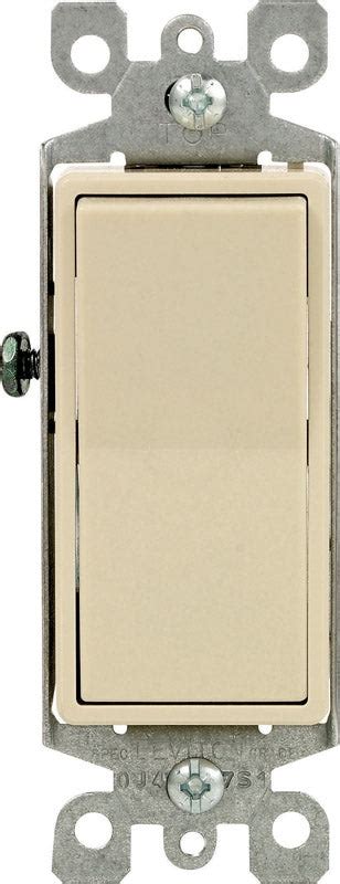 Leviton 5601 2i Decora Rocker Single Pole Ac Quiet Switch Ivory
