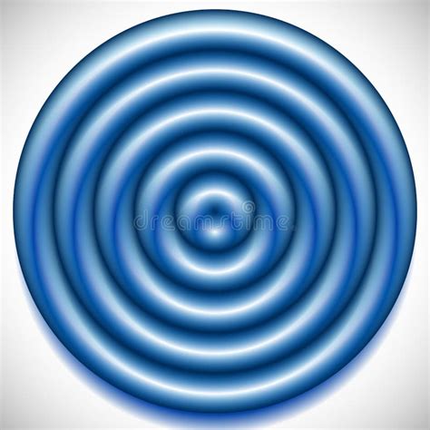 Circular Pattern With Concentric Circles Faded Overlapping Circle Shapes Abstract Ripple