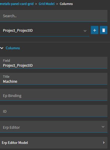 Panel Grid Linked To Baq No Data Shown Whenever Column Layout Is