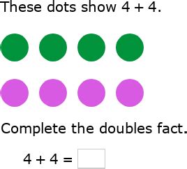 IXL Add Doubles With Models Sums Up To St Grade Math