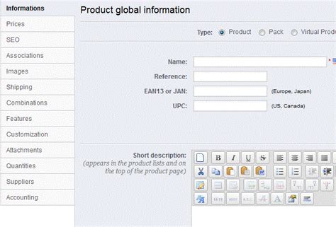 Working With Product Types In Prestashop 15 Web Hosting Hub