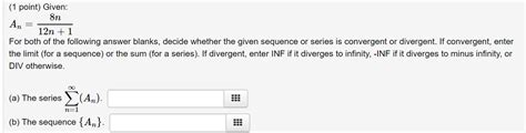 solved 1 point given 8n an 12n 1 for both of the