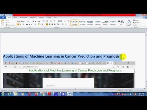 Applications Of Machine Learning In Cancer Prediction And Prognosis