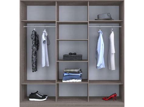 Купить Гардероб открытый из ДСП LuxeStudio Классик №1 240*230*60 Дуб ...