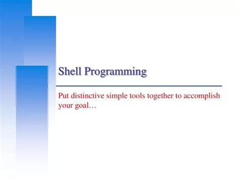 PPT Shell Programming PowerPoint Presentation Free Download ID
